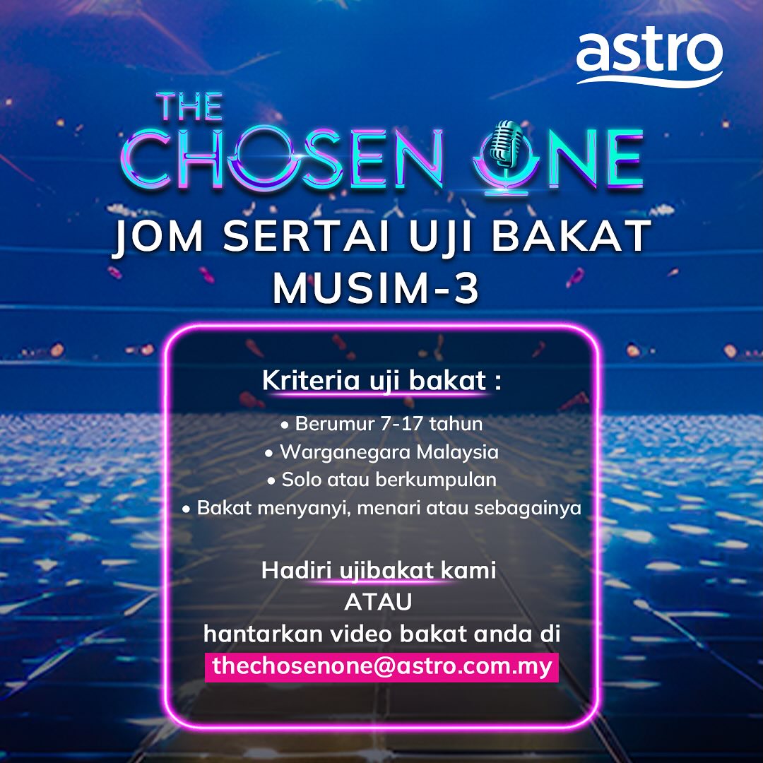 Ujibakat The Chosen One Musim ke-3 Anjuran Astro Berlangsung di SACC Mall Shah Alam - SACC Mall ...